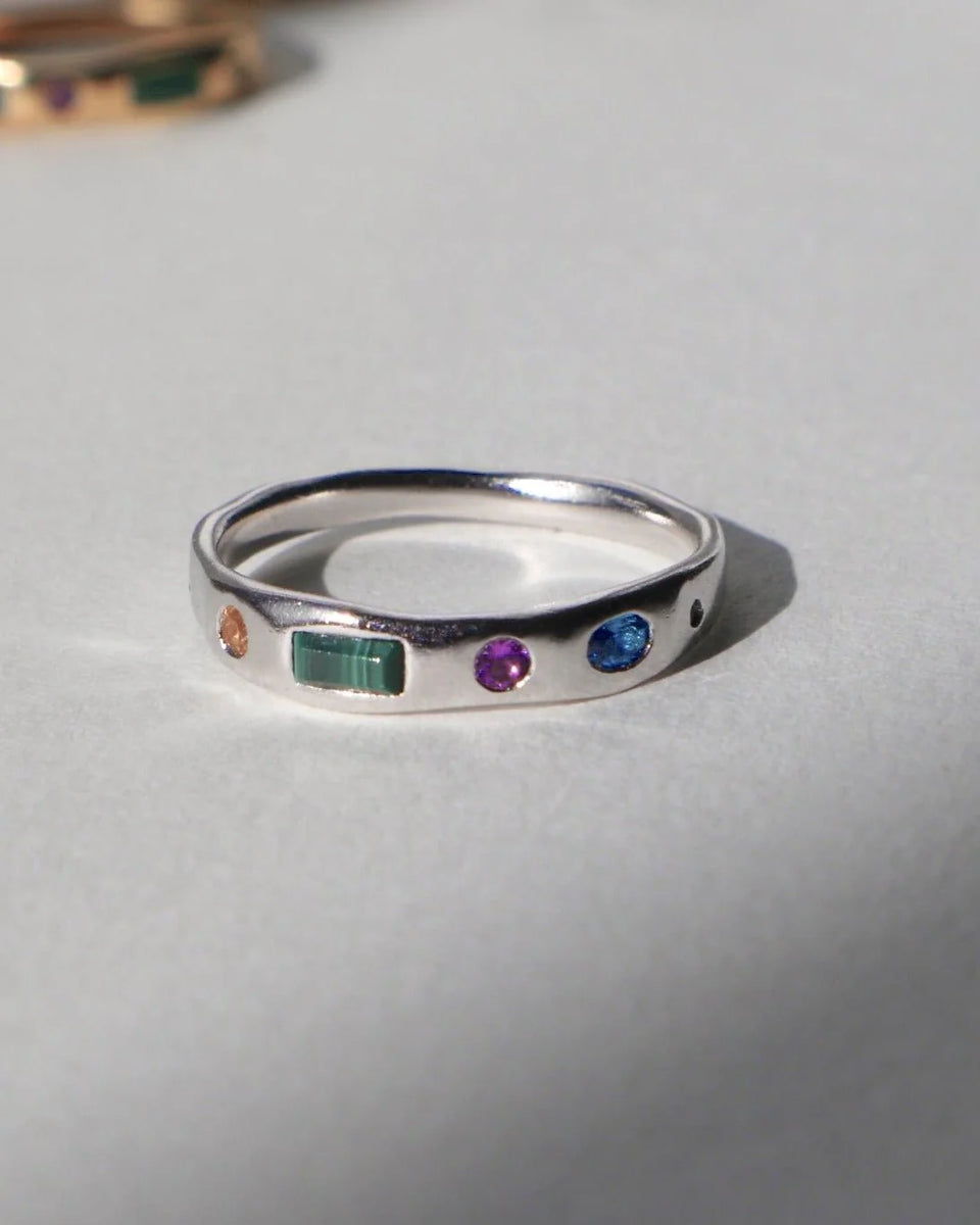 Ring - 'Sofia'- Five Gemstones – Industry & Co - Home