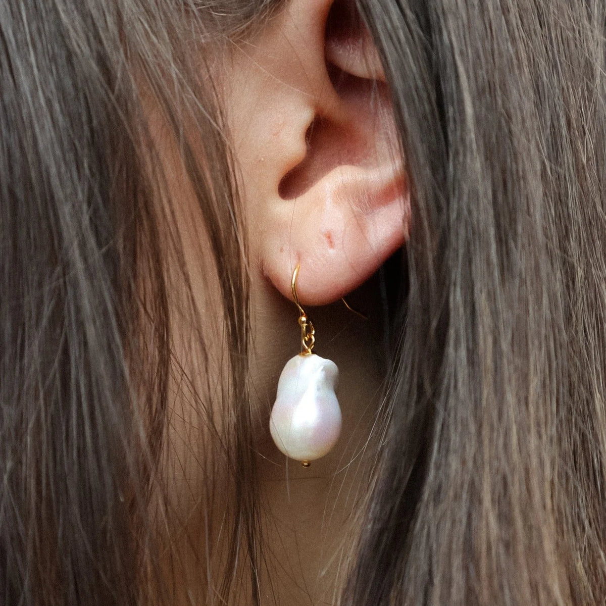 Earrings - Drop - 'Enid' Baroque Pearl – Industry & Co - Home